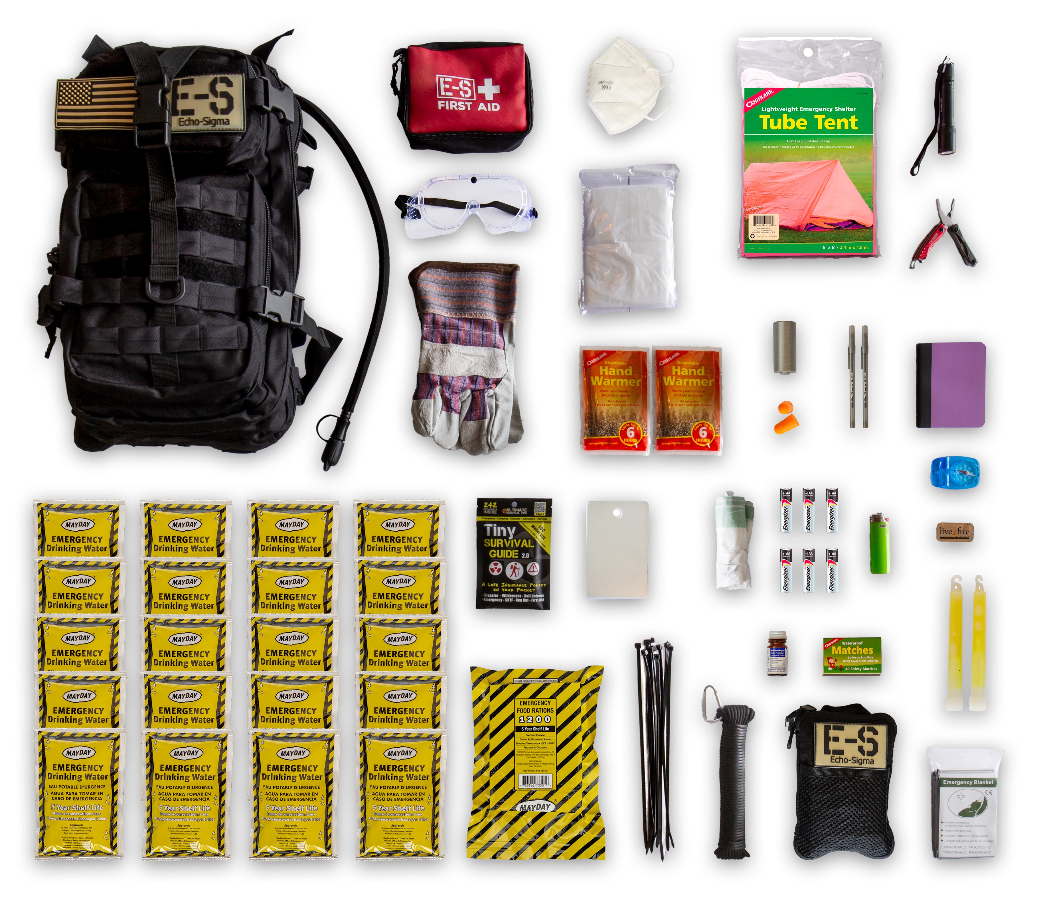 Go Bag | Get Home Bag - 72 Hour Emergency Kit | Echo-Sigma